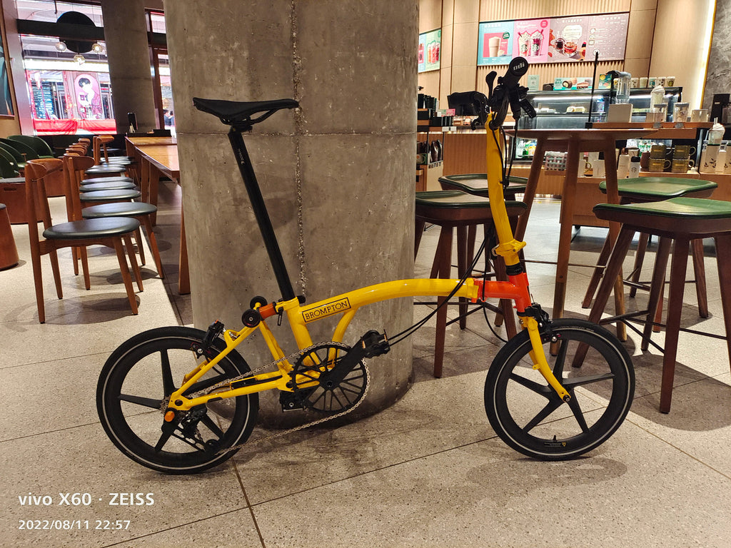 DCCH 7 Speed Carbon 5 Spokes 16" 349 Wheelset for Brompton Bicycle – Fantastic4Toys