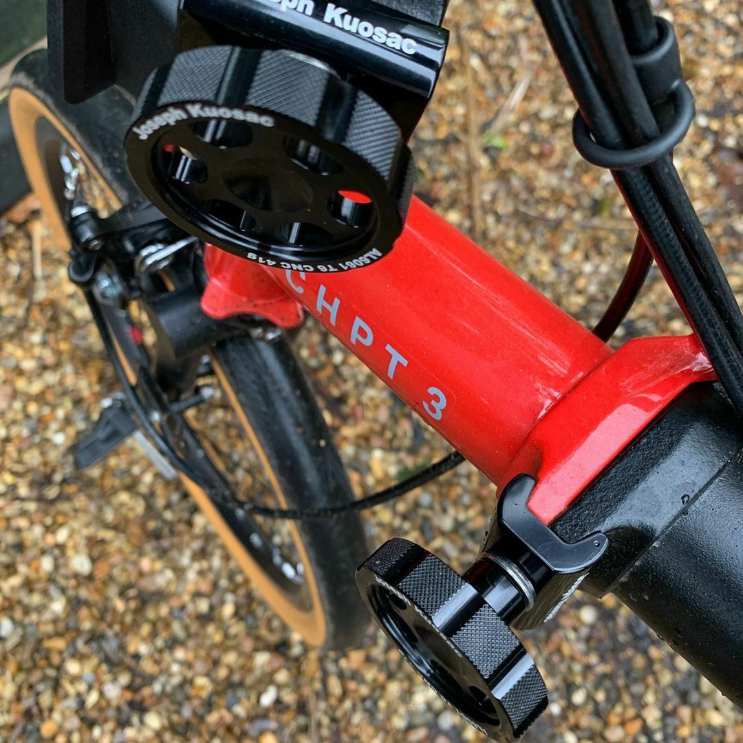 Joseph Kuosac Ergonomic Knob Lever + Hing Clamp Set for Brompton Bicyc ...