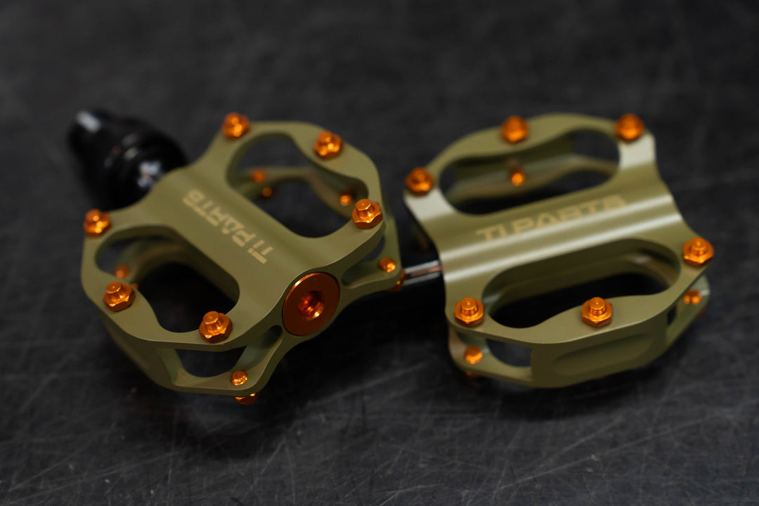 Ti Parts Workshop 66mm Easy Wheels + Mini Pedals Set for Brompton Bicy ...