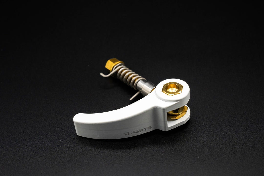 Ti Parts Workshop White Cerakote Seatpost Clamp Set for Brompton Bicyc ...