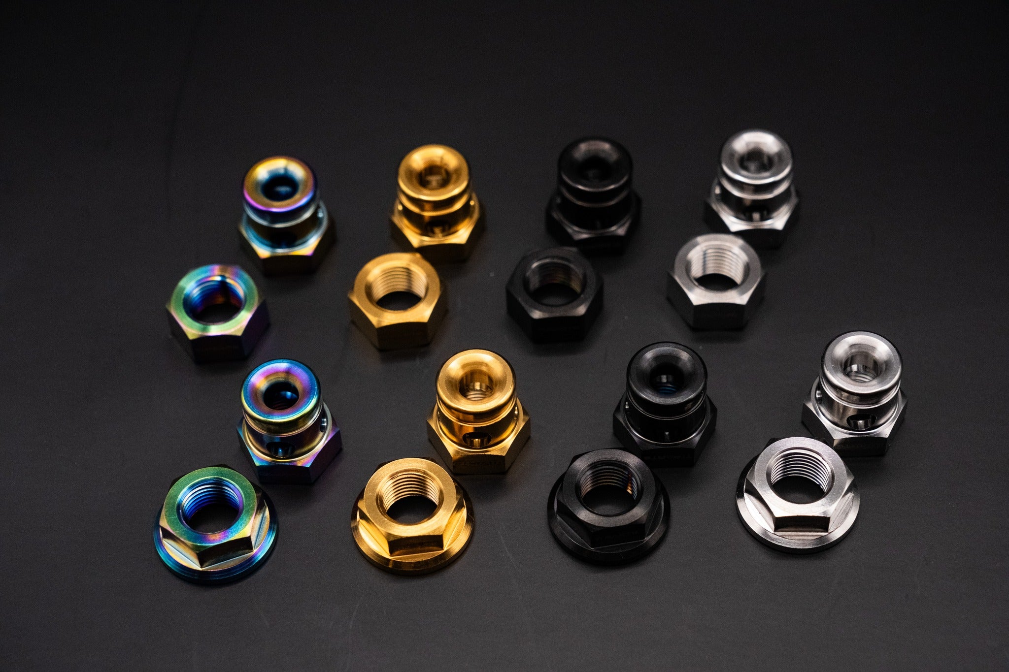 Ti Parts Workshop Titanium Rear Axle Nuts for Brompton Bicycle 12 Spee ...
