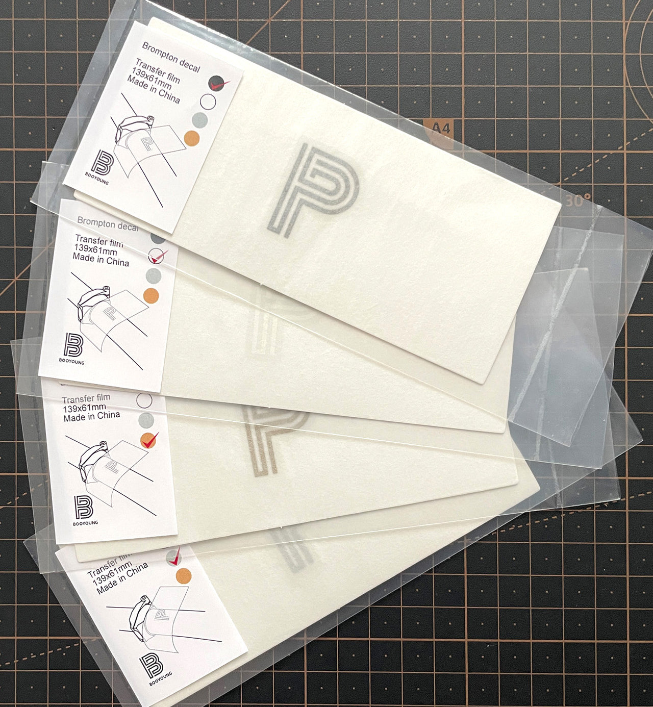 Brompton Bicycle Type Logo Transfer Film Sticker – Fantastic4Toys