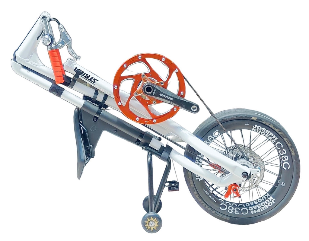 STRIDA Bike Aluminium Rear Rack with Easy Wheels – Fantastic4Toys