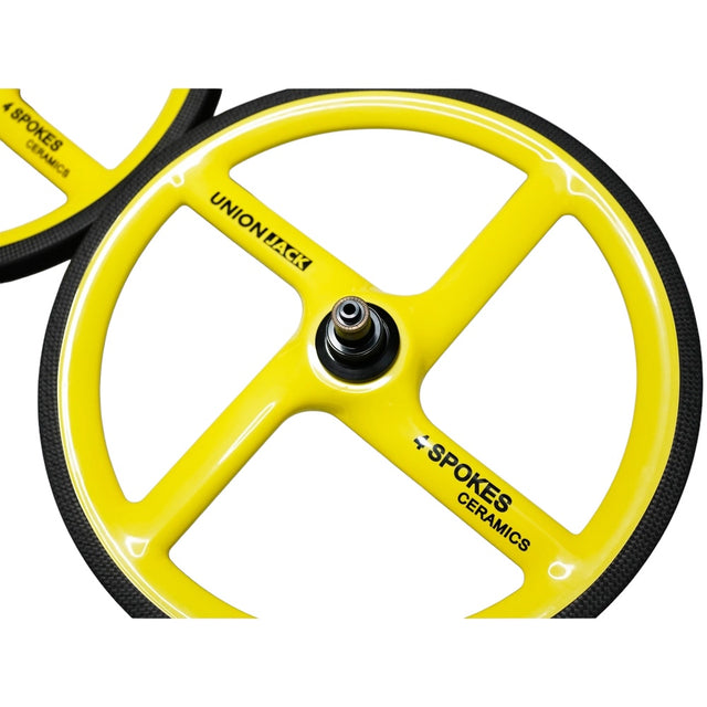 Union Jack 4 Spokes 7 Speed 16" 349 Carbon Wheelset for Brompton Bicyc ...