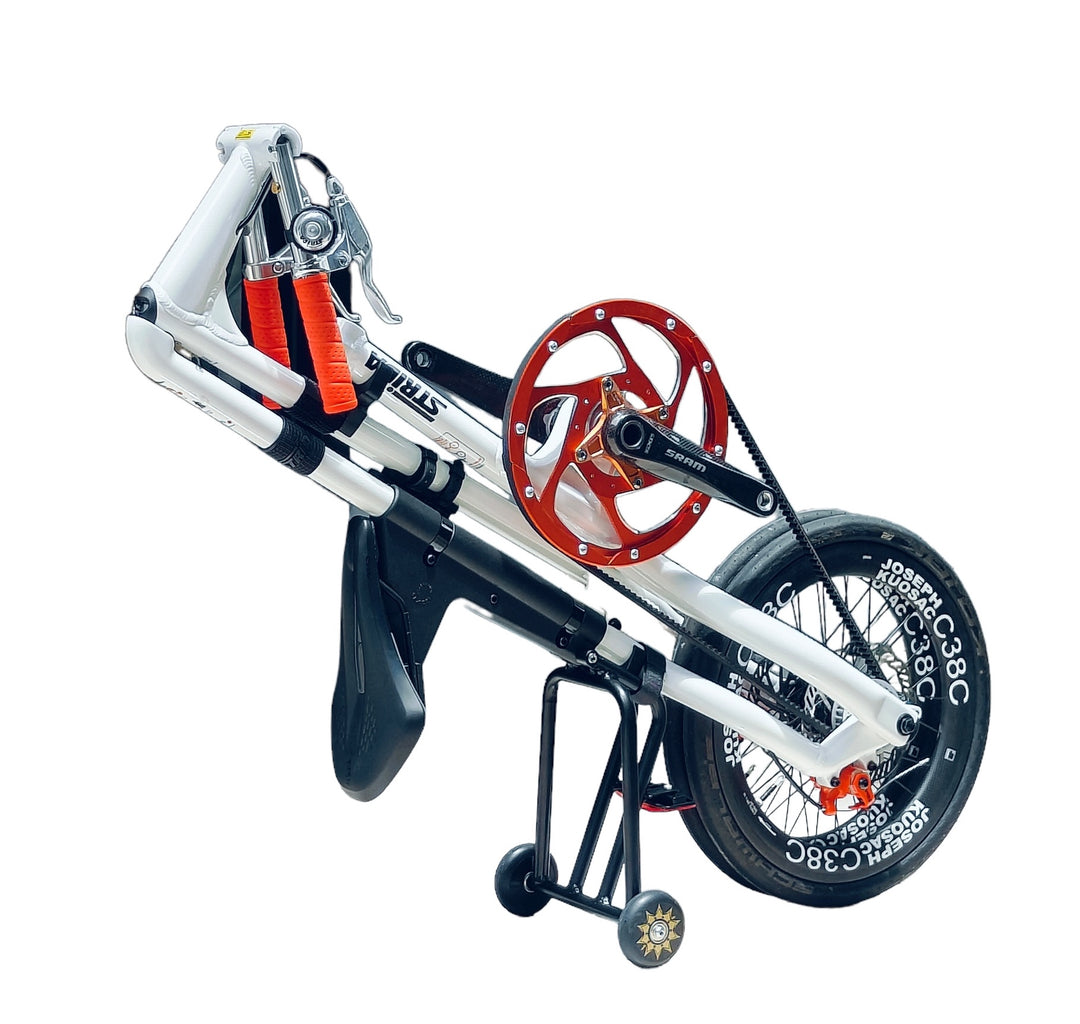 STRIDA Bike Aluminium Rear Rack with Easy Wheels – Fantastic4Toys