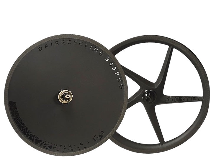 Dairs Cycle 16" 349 Disc Carbon Wheelset for Brompton Bicycle ...