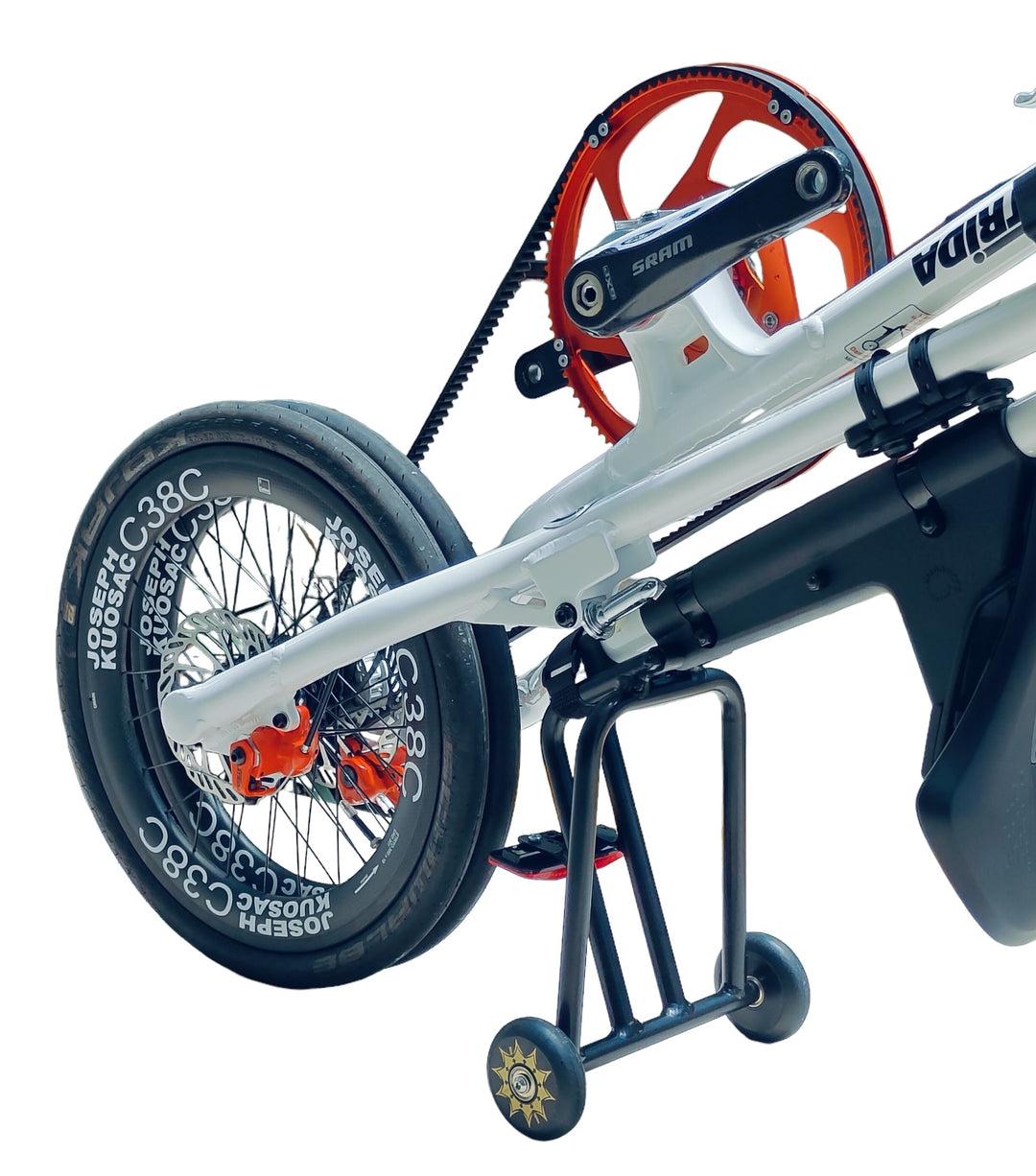 STRIDA Bike Aluminium Rear Rack with Easy Wheels – Fantastic4Toys