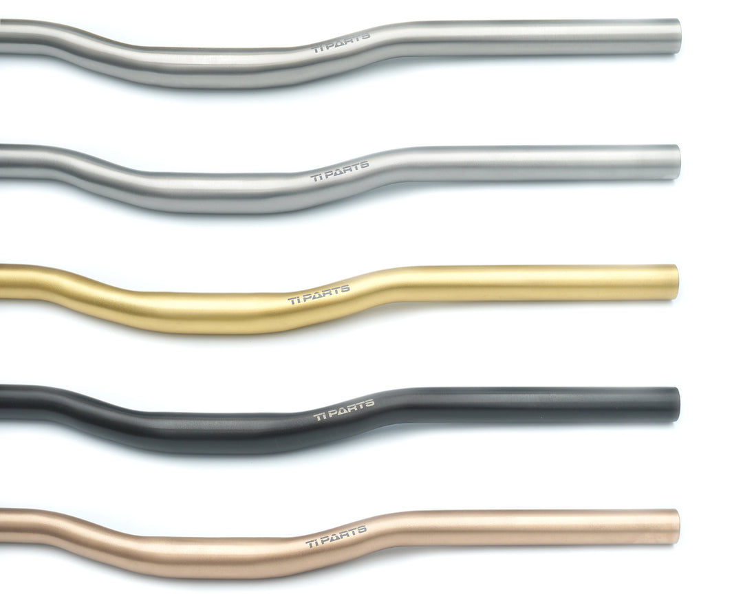 Ti Parts Workshop 25.4 x 560mm Titanium Riser Handlebar for Brompton B ...