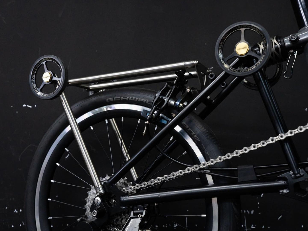 Ti Parts Workshop Titanium Rear Rack for Brompton Bicycle – Fantastic4Toys
