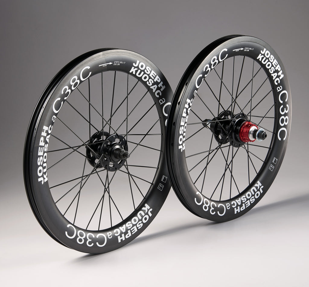Joseph Kuosac C38C 16" 349 Carbon Wheelset for Brompton Bicycle ...