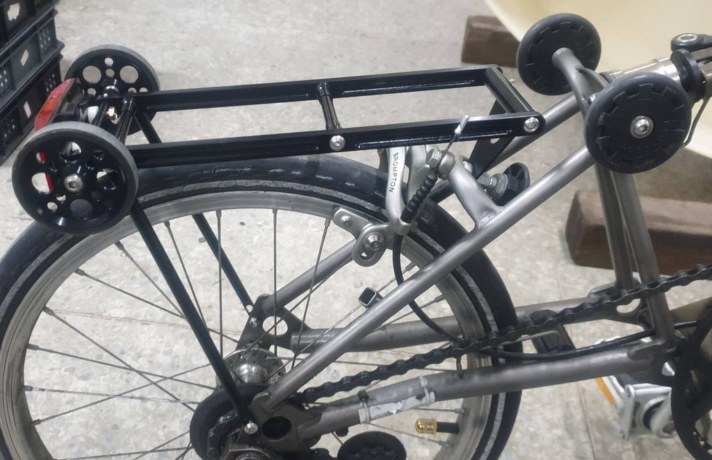 Fantastic4 "Easy Install" Mini Rear Rack for Brompton Bicycle ...