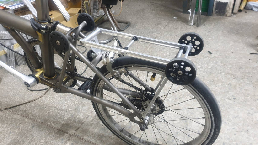 Fantastic4 "Easy Install" Mini Rear Rack for Brompton Bicycle ...