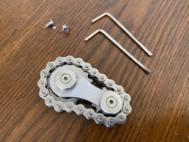 Titanium Alloy Bicycle Chain & Pulley Fidget Spinner – Fantastic4Toys