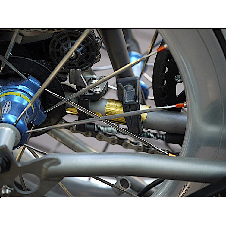 Union Jack Titanium Chain Stay Guard & Frame Protector for Brompton Bi ...