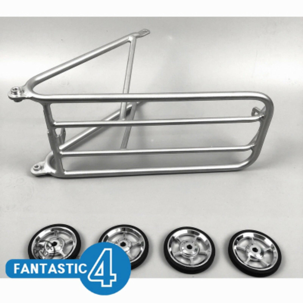 ACE Easy Wheels + Standard Type Rear Rack Set for Brompton Bicycle ...